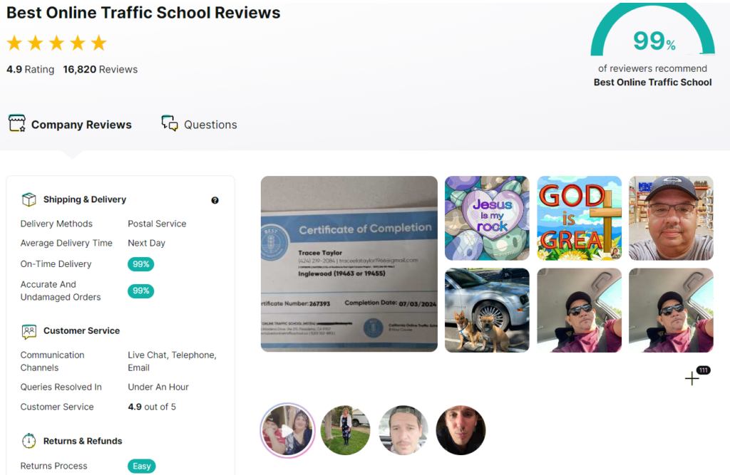 DMV Traffic School List | Best Online Traffic School